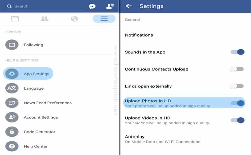How to Upload HD Photos and Videos in Facebook using Mobile App