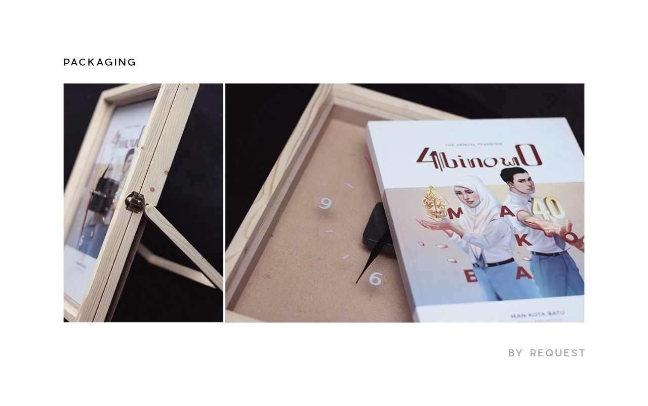 Buku Tahunan Sekolah Malang: Contoh Packaging Kayu Dengan Jam Dinding ...