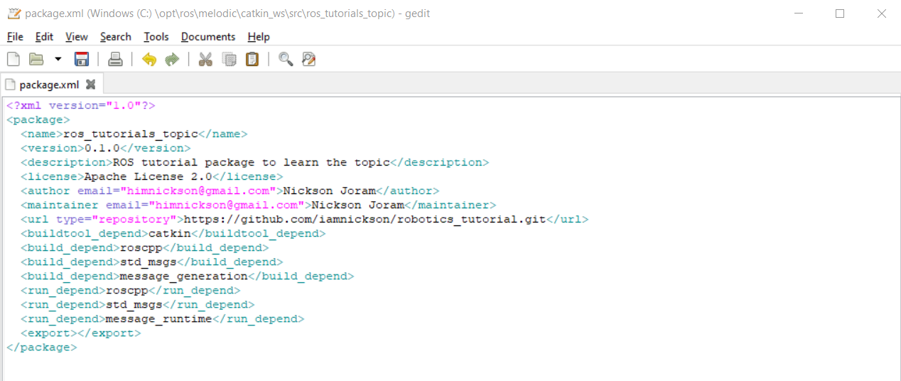 Basic Ros Programming On Windows 10 Publisher And Subscriber Nodes