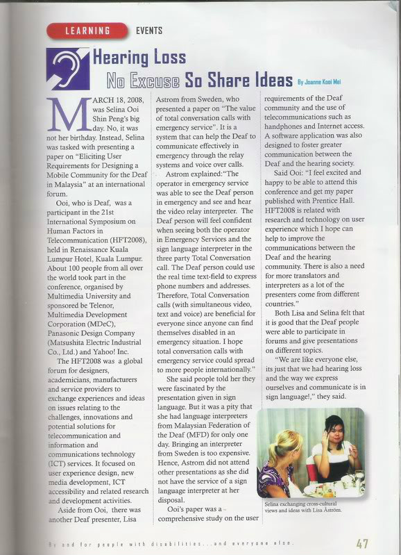 Challenges - 1st disability magazine in Malaysia!