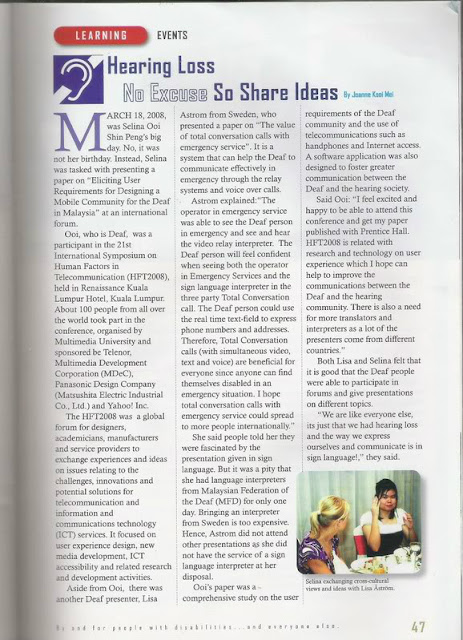 Challenges - 1st disability magazine in Malaysia!