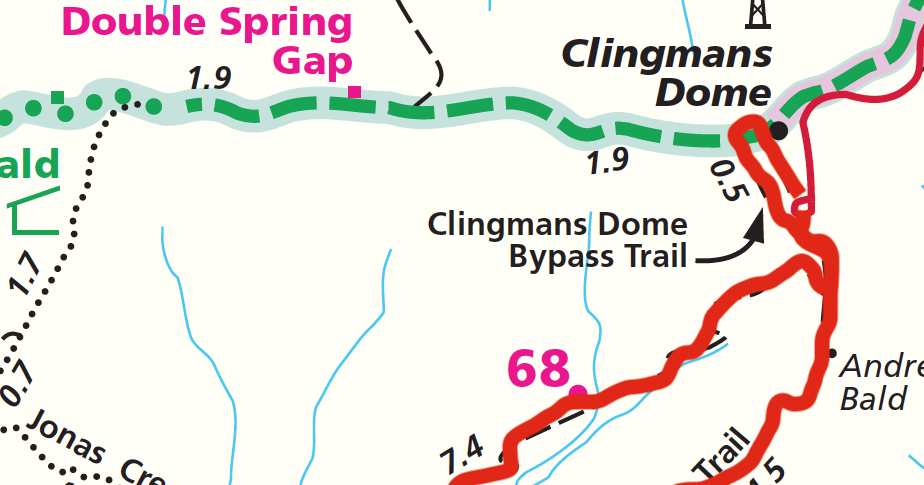900 miles: Forney Ridge - Springhouse Branch - Forney Creek - Clingmans ...