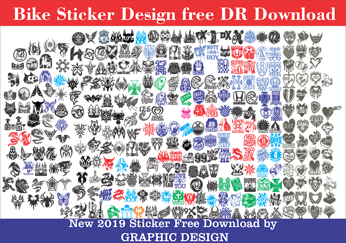 Cool bike and car Decoration sticker Design free CDR Download by ...