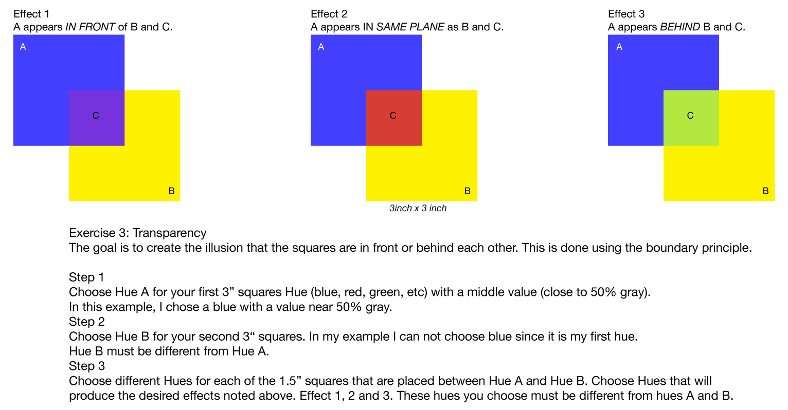 NWSA- ART1202C: Josef Albers - Interaction of Color. Exercises #5 - #8 ...