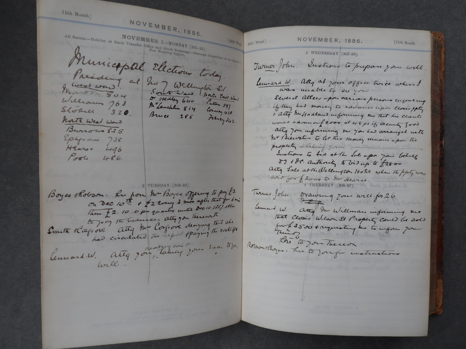 North Yorkshire History: Simon Frederick Thompson's Legal Diary for 1886