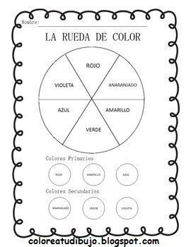 Rueda de color para colorear - COLOREA TUS DIBUJOS