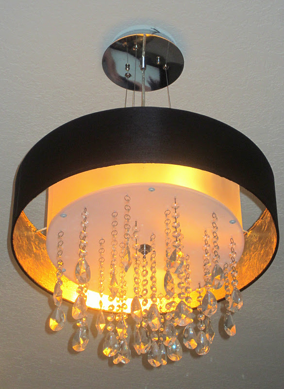 The Cuban In My Coffee: DIY Gilded Gold Pendant Light, Black And Gold ...