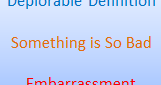 Deplorable Definition