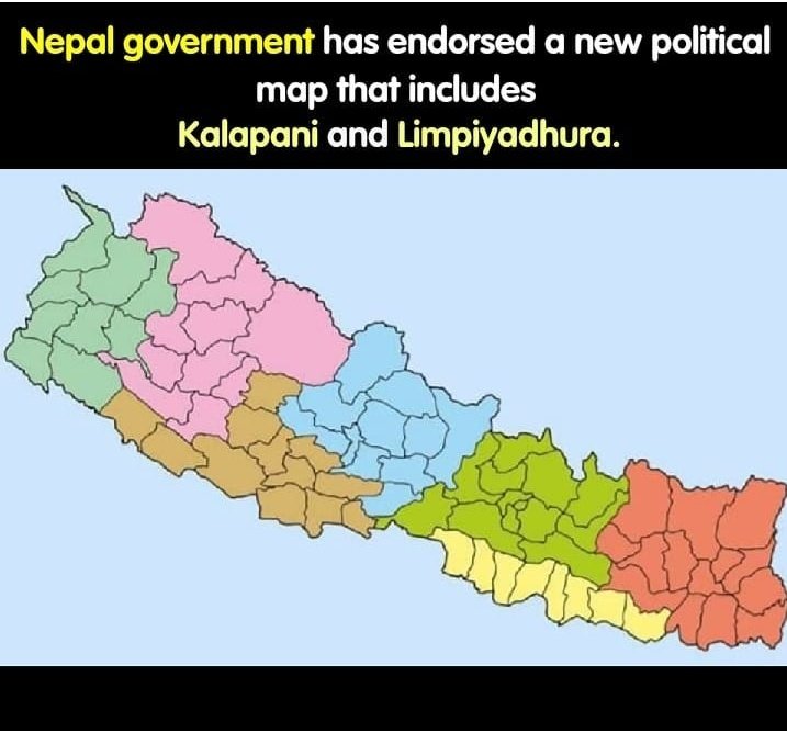 Nepal New map with bigger Nepal