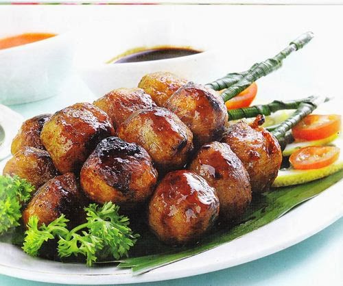 Resep Membuat Bakso Bakar Kecap Bumbu Kacang | Resep Masakan Minuman