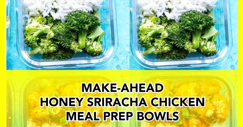 Honey Sriracha Chicken Meal Prep Bowls | Extra Ordinary Food