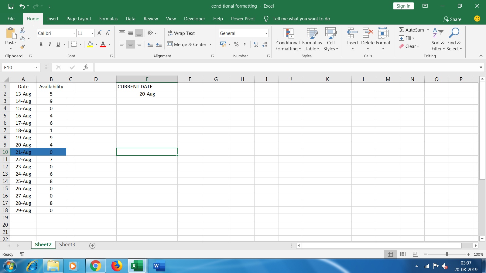 Excel Tricks: Conditional Formatting Example with Formula