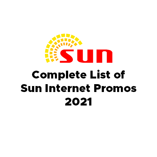 Complete List of Sun Internet Promos For 2021 | PinoyTechSaga