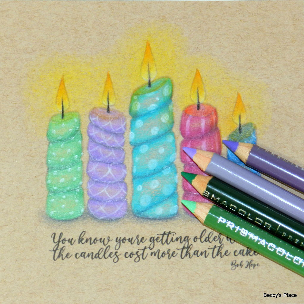 Beccy's Place: Colouring The Candles