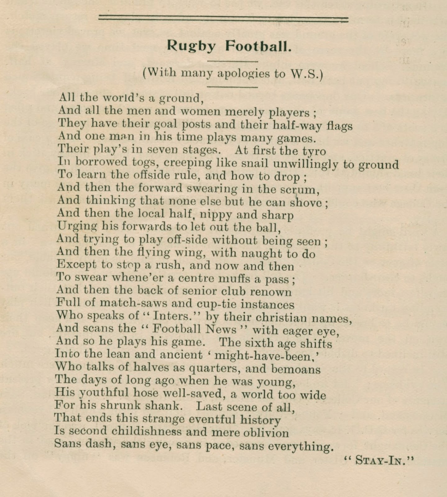 Rugby on Campus - Success in Past and Present