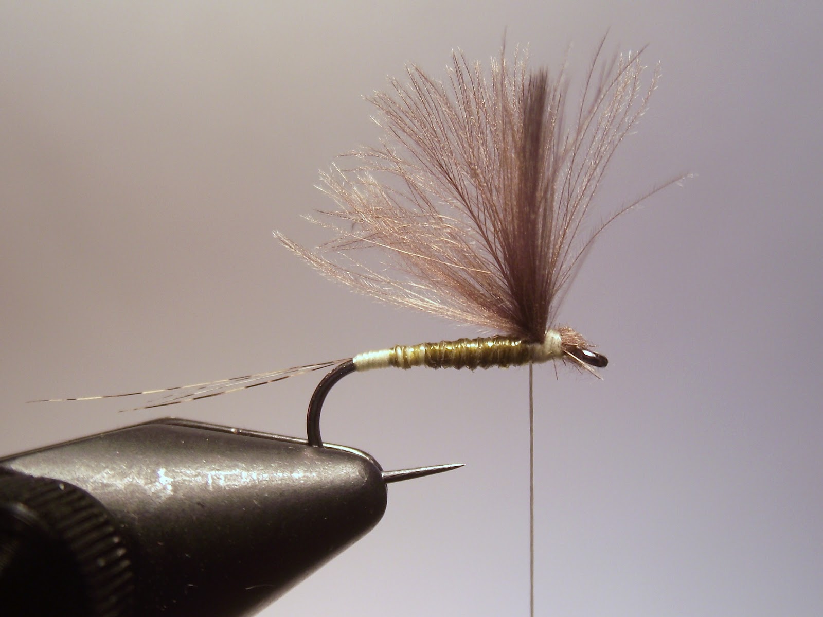Piscari-Fly : Olive Body Quill Dry Fly