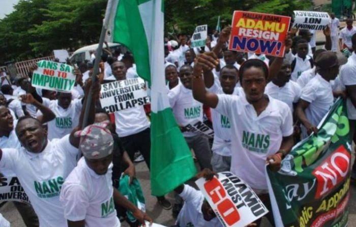 ASUU Strike Update Day 16: NANS Begins Protest, Tells Buhari To Meet ...