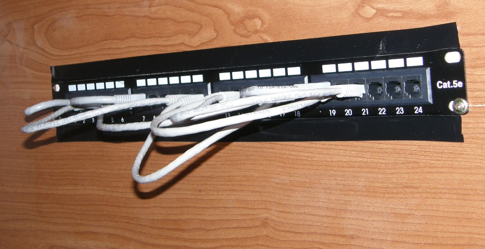 In Case You Need To Know ...: Wiring up a Home Network Patch Panel