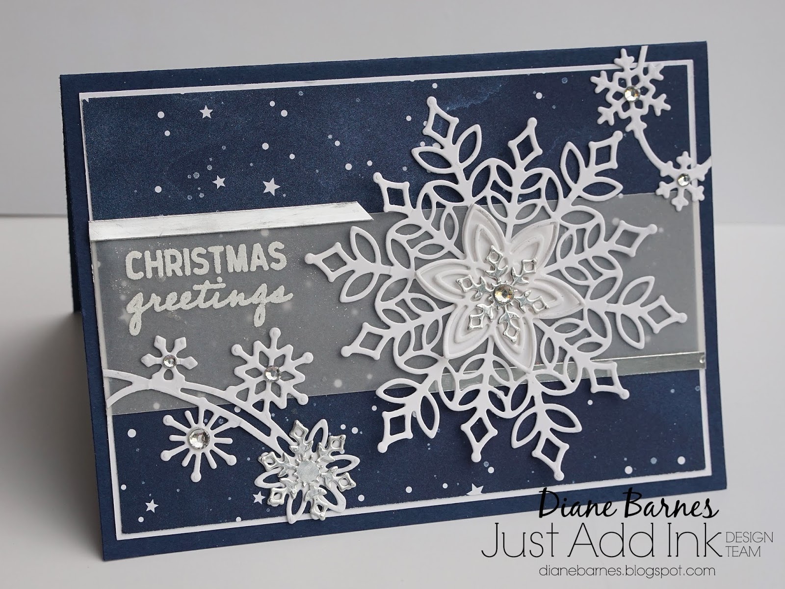 colour me happy: JAI 431 sketch challenge - Snowfall Christmas card