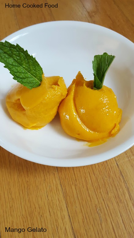 HCF: Super Easy Vegan Mango Gelato with Kesar Keri