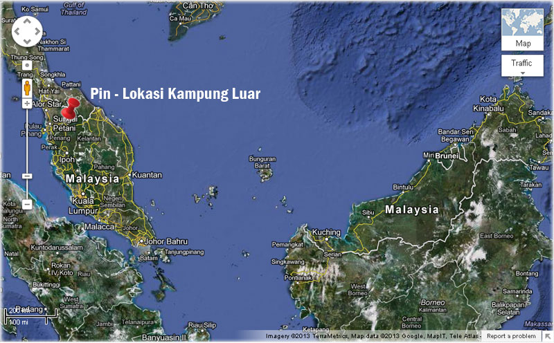 PETA LOKASI ~ Kampung Luar Mukim Siong Baling Kedah Darul Aman