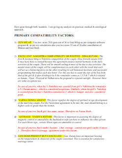 Moksha's New Age Astrology: GUN MILAN -47