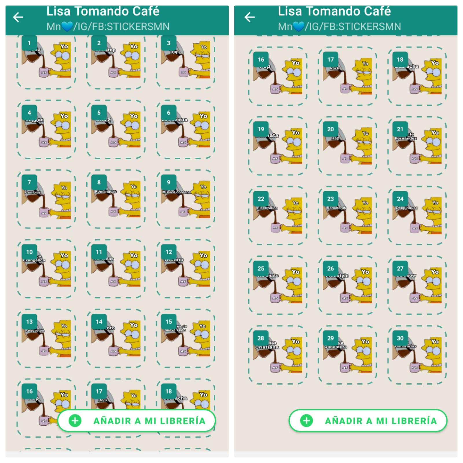 Lisa Simpson Tomando Café