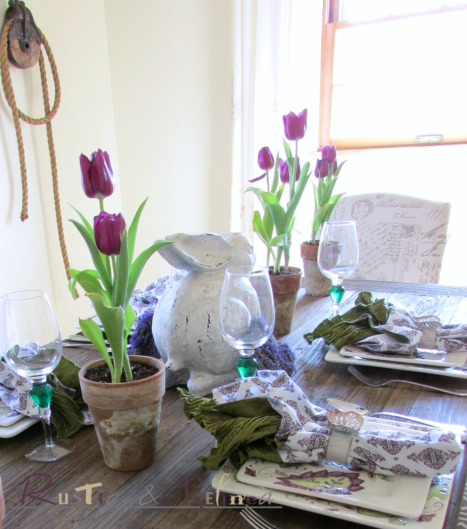 Pretty Spring Table Setting | Rustic & Refined