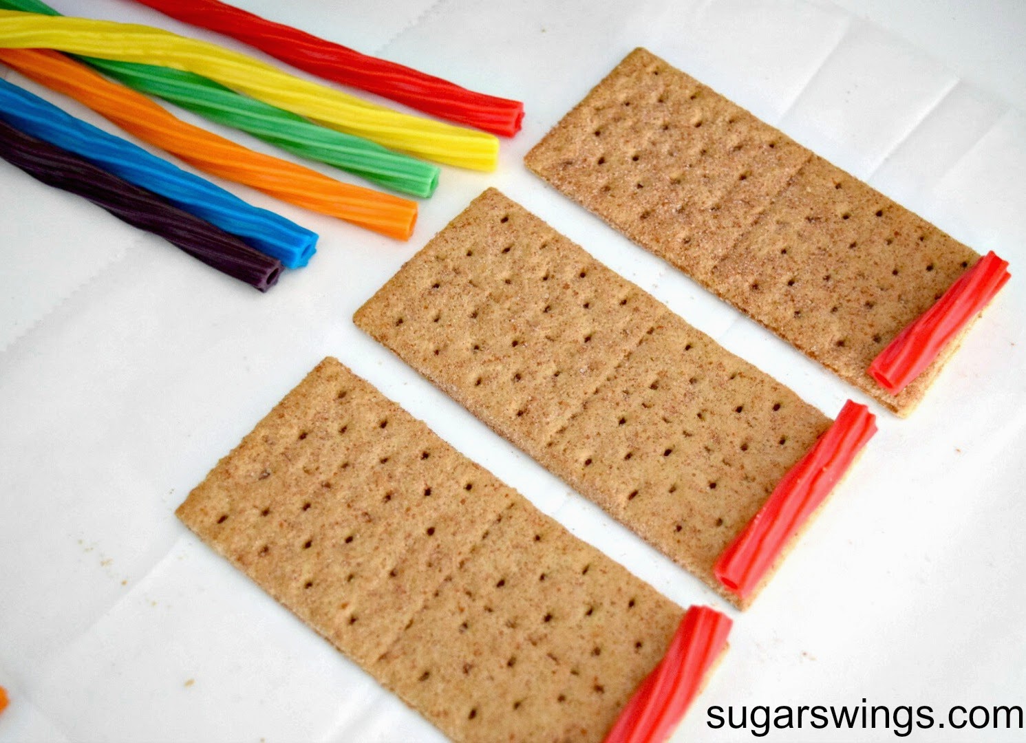 Sugar Swings! Serve Some: Rainbow Twizzler Xylophone Treats