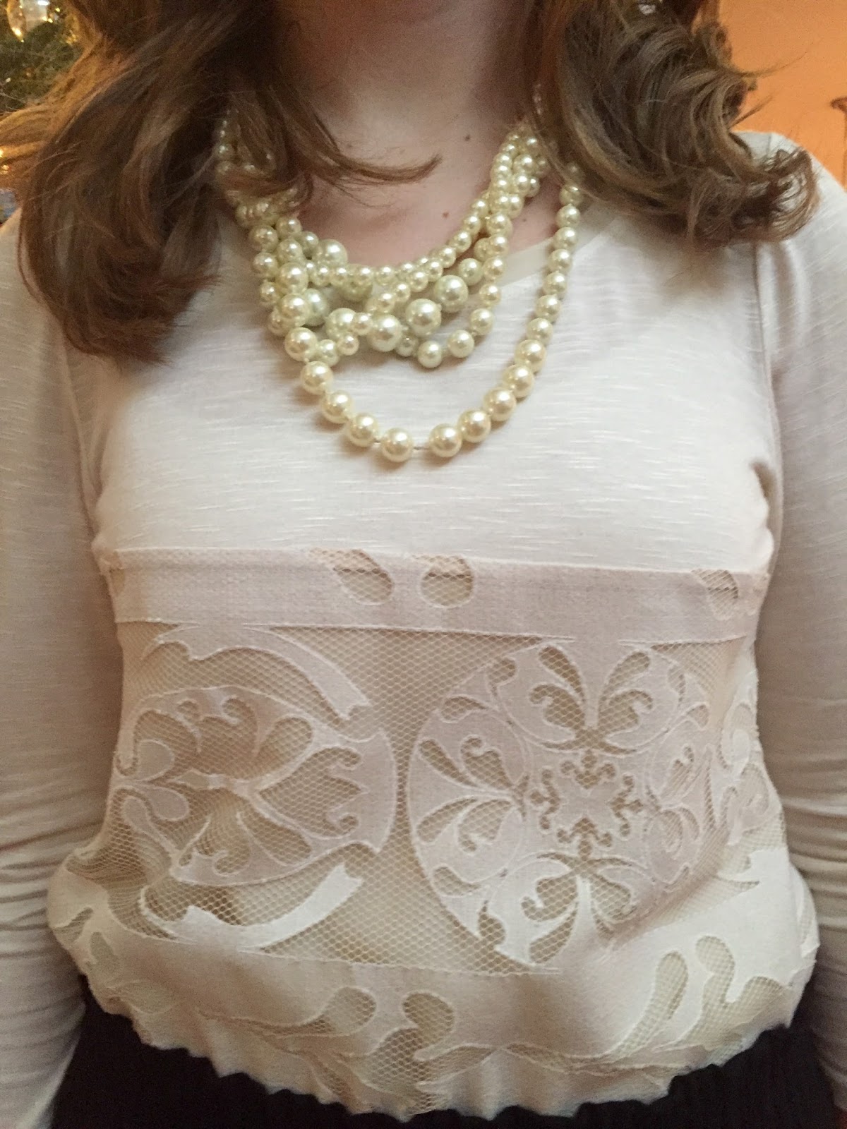 Chic in Carolina: Cream Lace & Black
