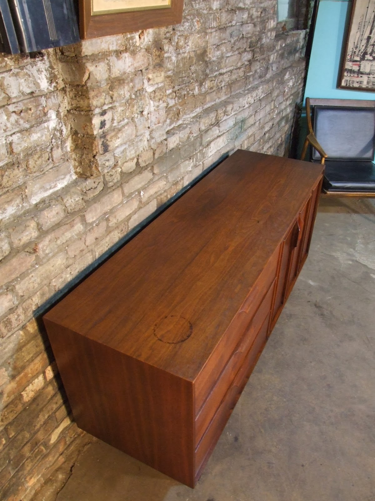 Mid Century Chicago: Richardson Nemschoff Lowboy Dresser w/ Mirror