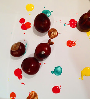 Berkeley Childminding: Rolled Conker Art