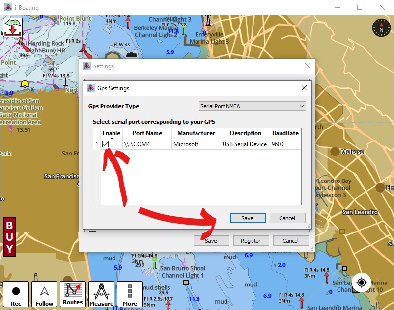i-Boating: External GPS with i-Boating on Windows and Macbook