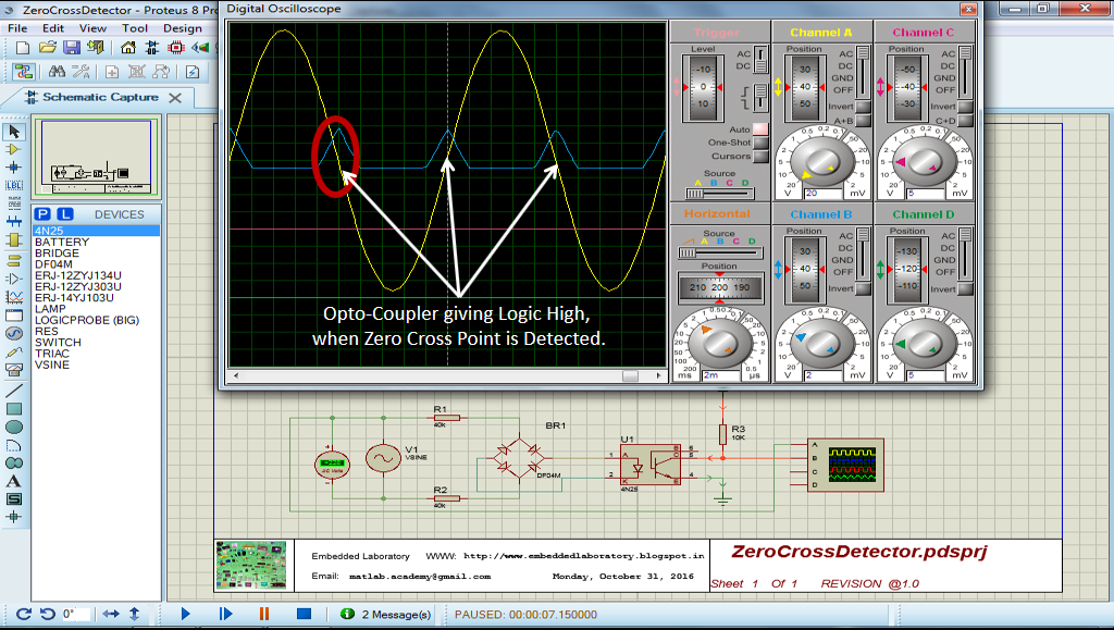 How to Detect Zero Cross points in a AC Signal? - Embedded Laboratory