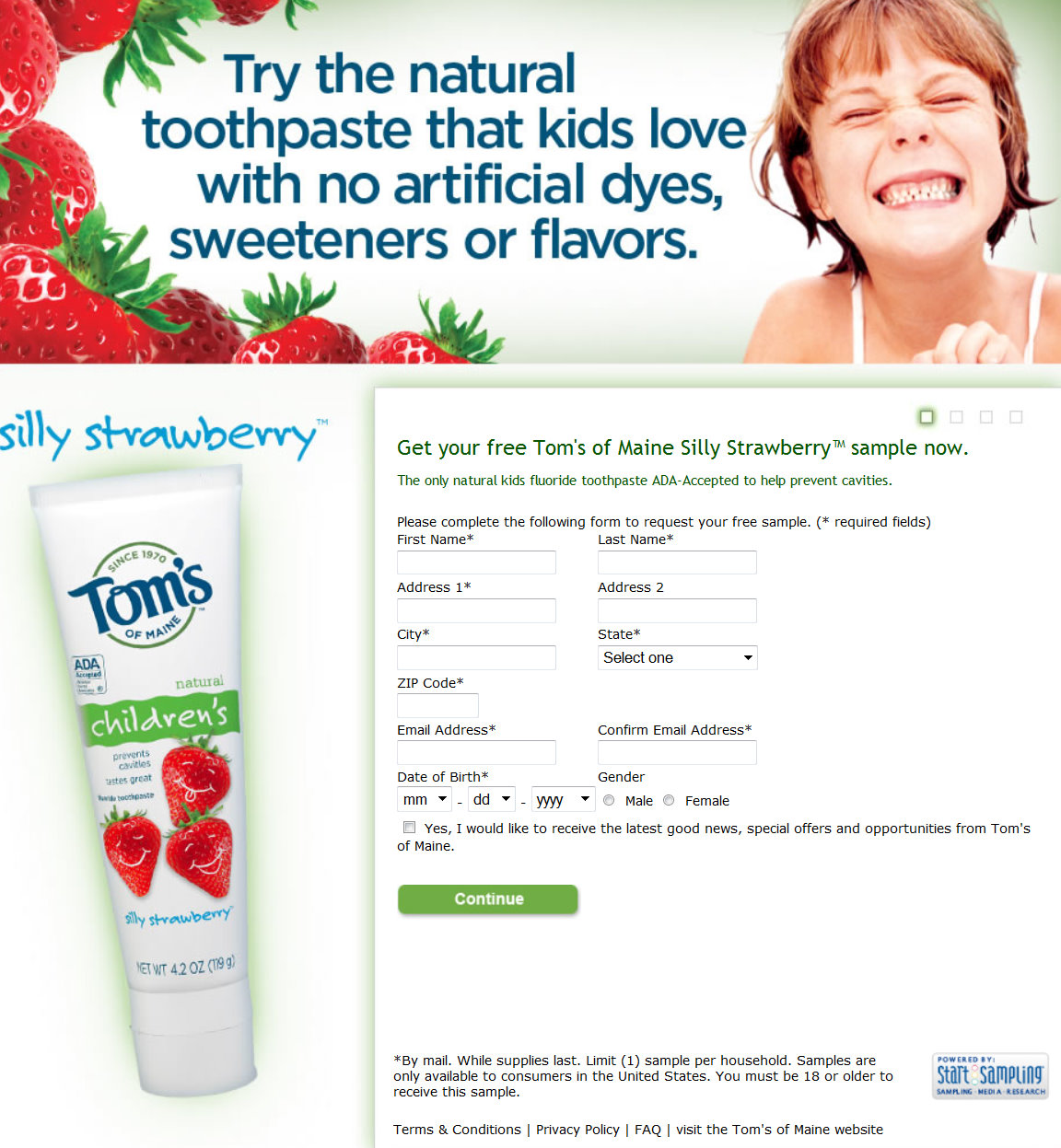 Barbara's Beat: Get a sample of Tom's of Maine Silly Strawberry ...