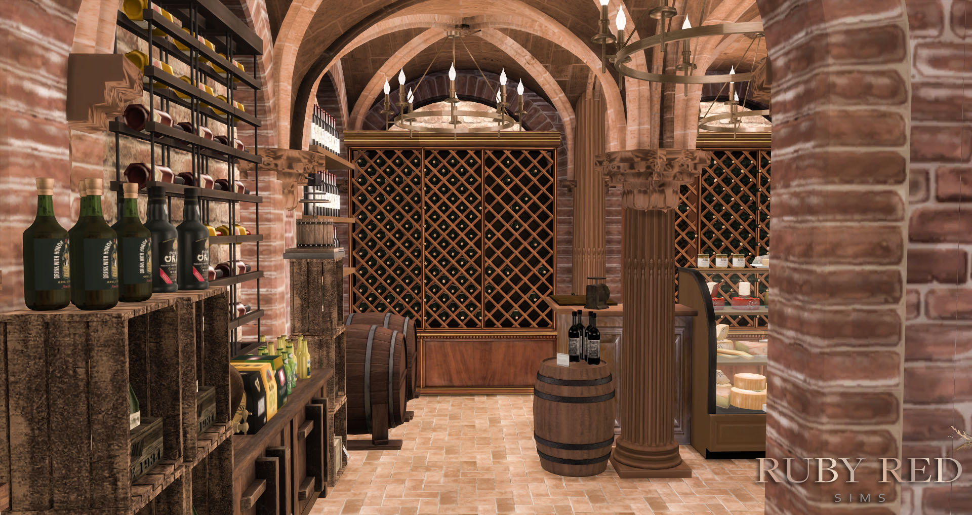 Sims 4 - 2021 October: Small Town Market [Ruby Red Sims]