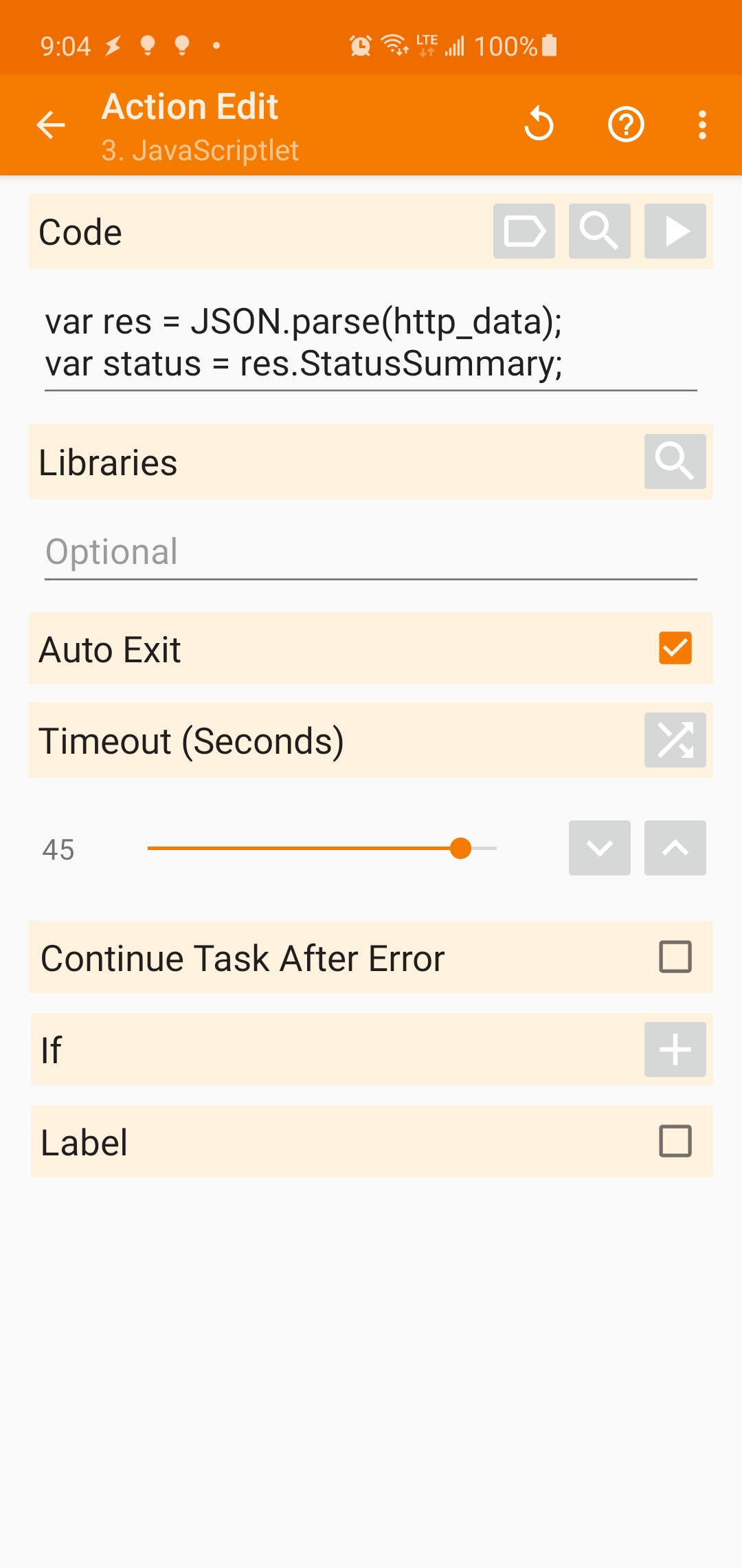 Ben's Journal: A Tasker based OPM Status Monitor