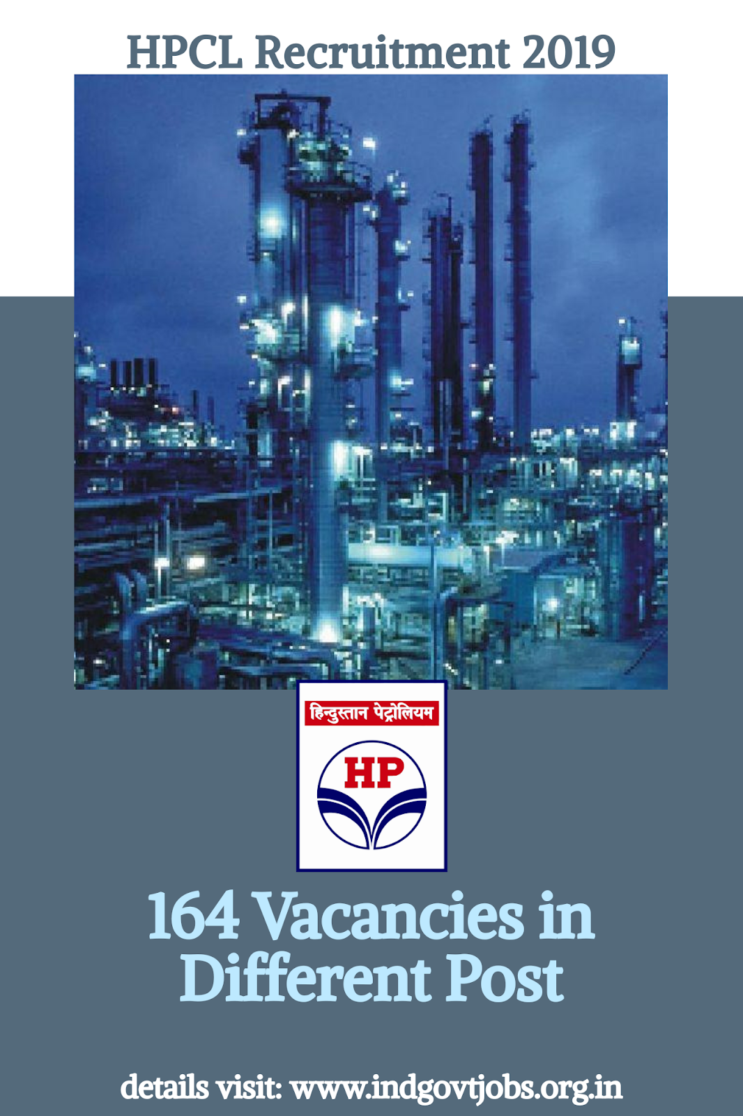 HPCL Recruitment 2019 - 164 Vacancies in Different Post Apply Online ...