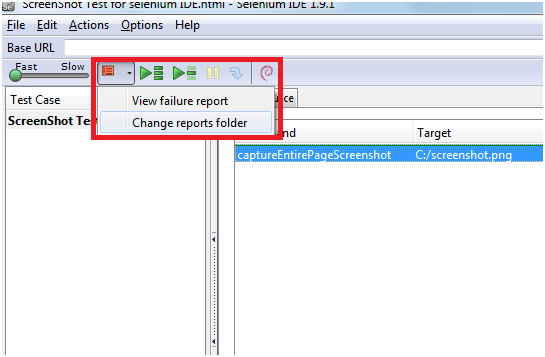 Selenium training in india: Capturing screenshots from Selenium IDE