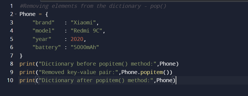 Geek4Tutorial.com: Dictionaries in Python