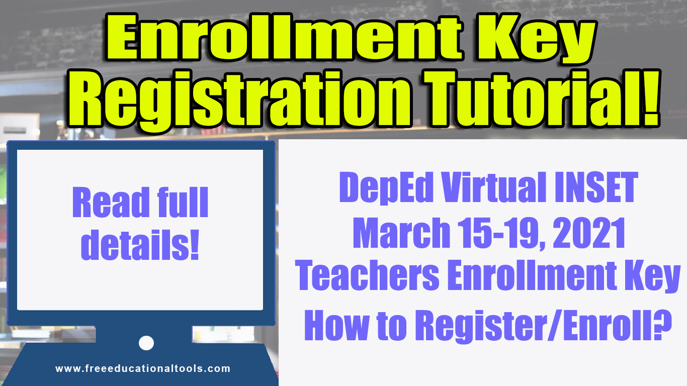Teachers Guide: How to Register Enrollment Key to PD-LMS [Virtual INSET ...