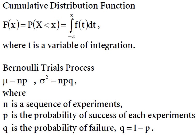 Probability Formulas