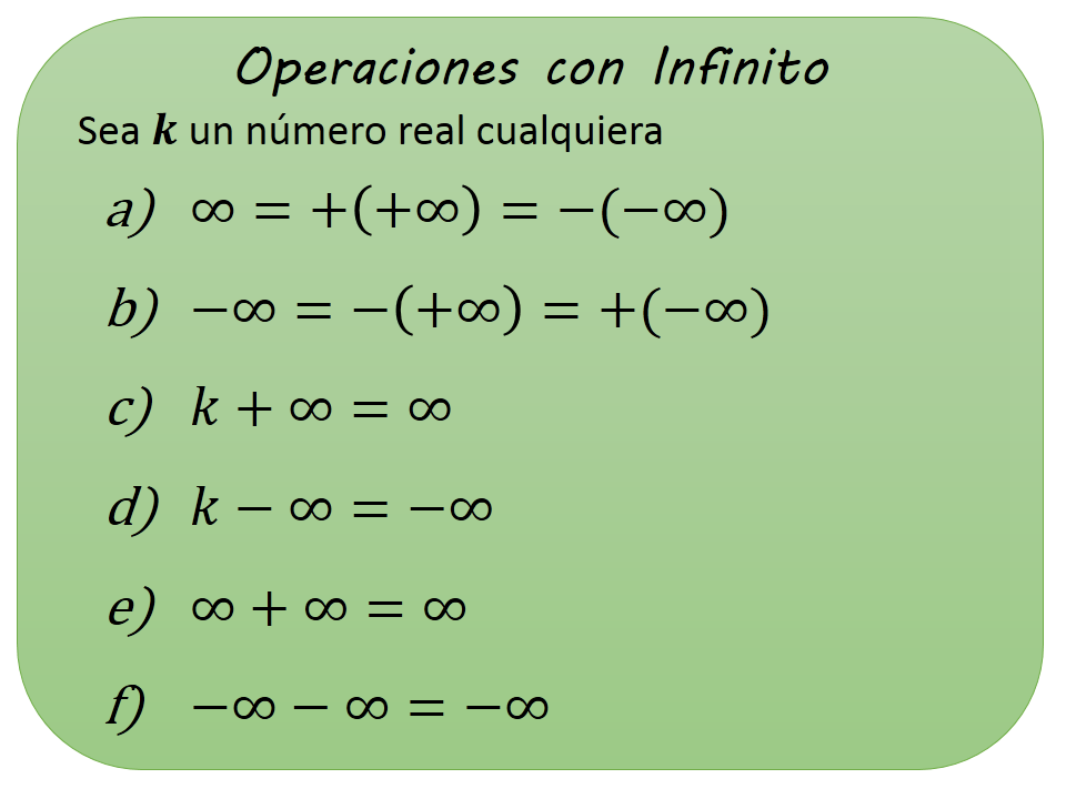 OPERACIONES CON CERO E INFINITO