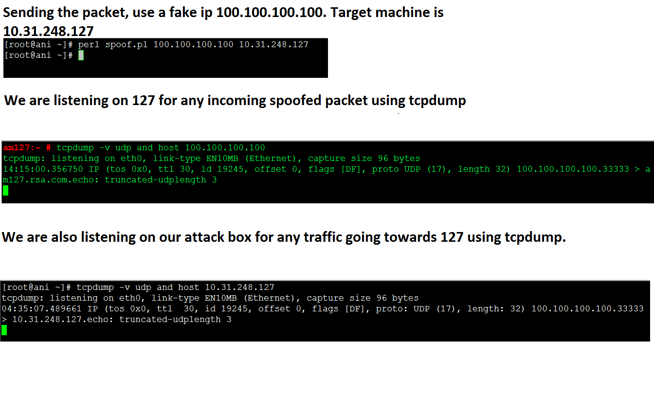 Reverse Shell Creating A Udp Packetip Spoofing Through Perl