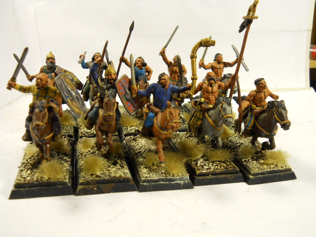 Miniature Wargames Junkie: 28mm Warlord Games Celtic Cavarly unit #1