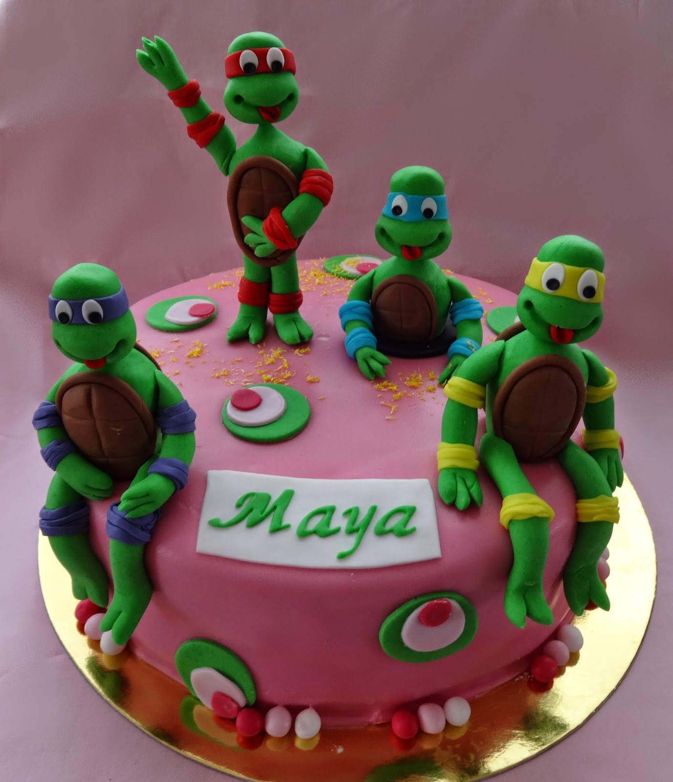 Torturi pentru copii in Constanta: Tort Testoasele Ninja pt Maya