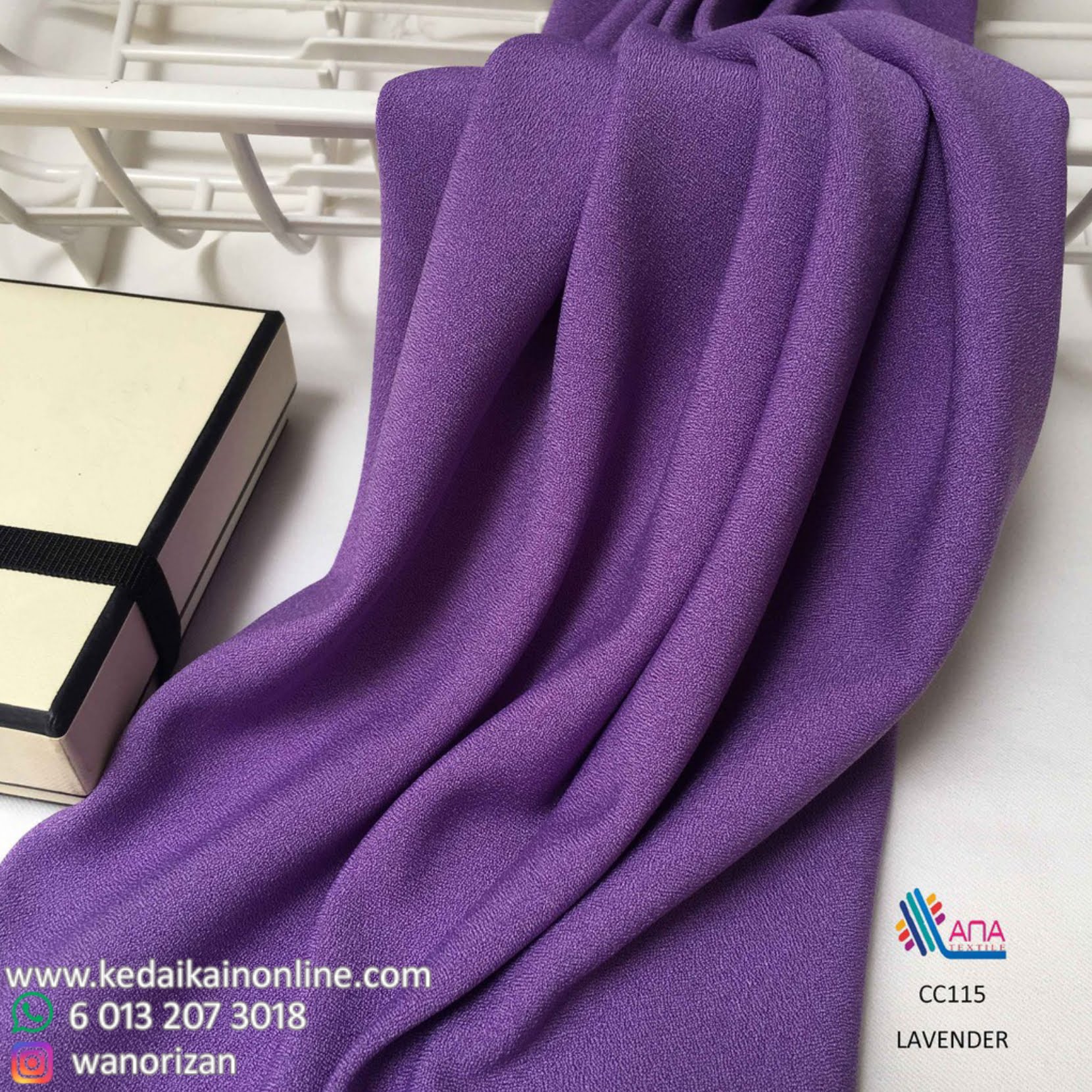 Kedai Kain Online : Pelbagai Pilihan, Harga Berpatutan: Como Crepe 60"