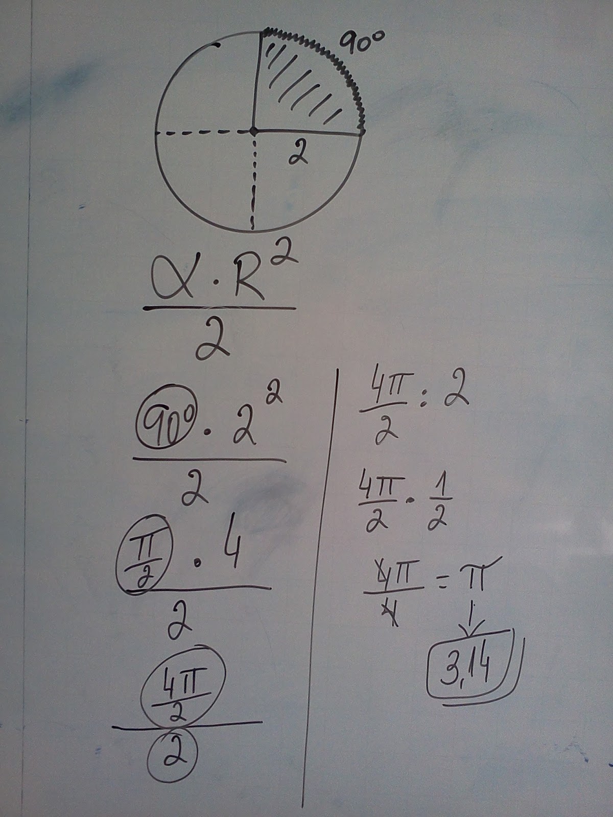 área Do Setor Circular Exercícios - RETOEDU