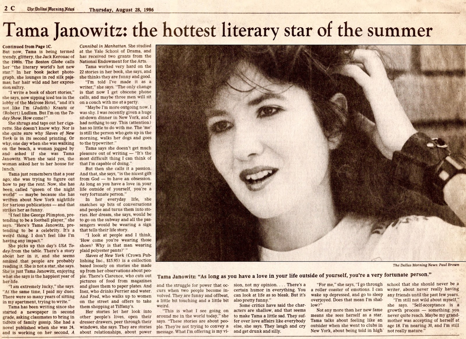 JILL ABRAMS: TAMA JANOWITZ'S ICONIC "SLAVES OF NEW YORK" - 30 YR ...