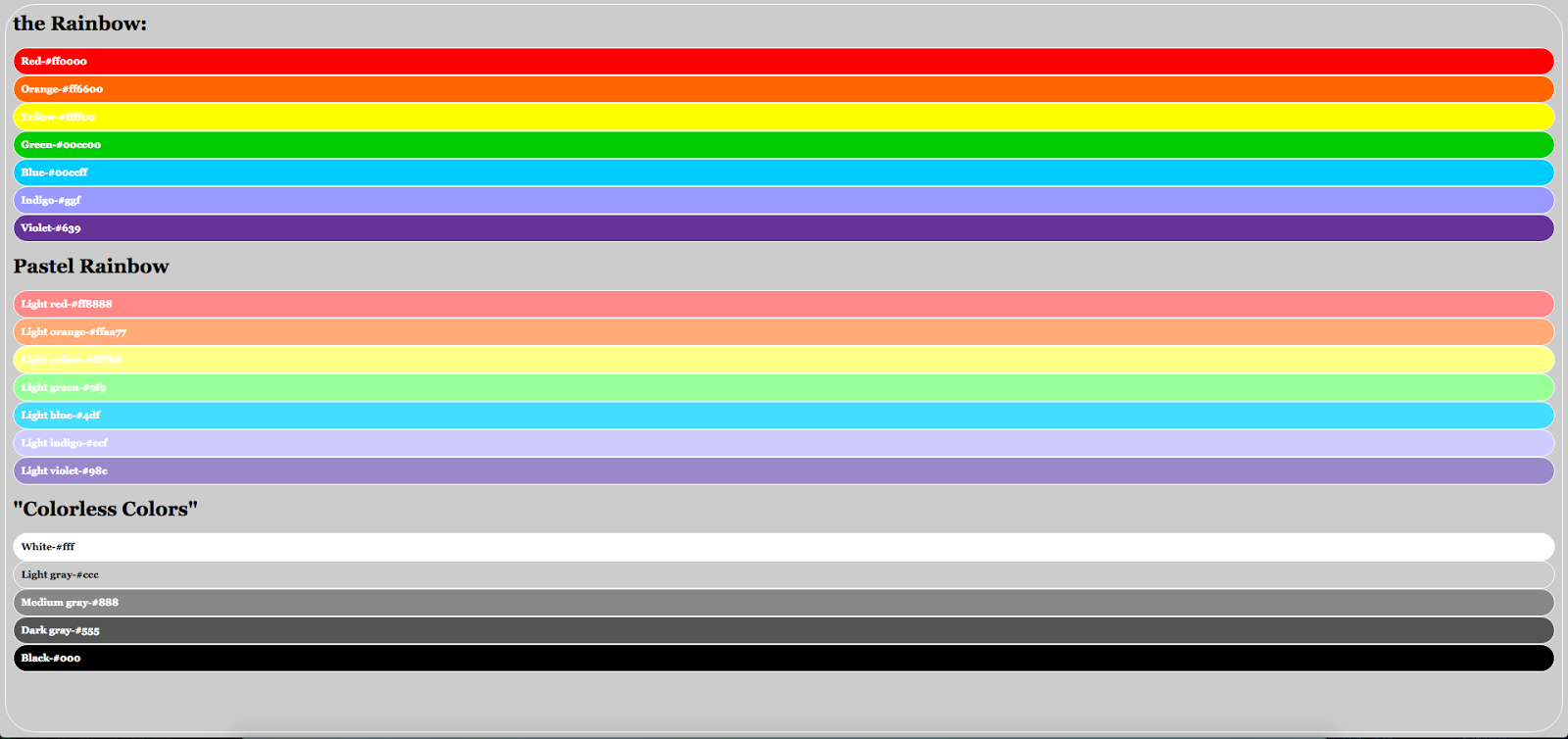 Ava Taylor Blog: Hexadecimal Color Coding and Fonts
